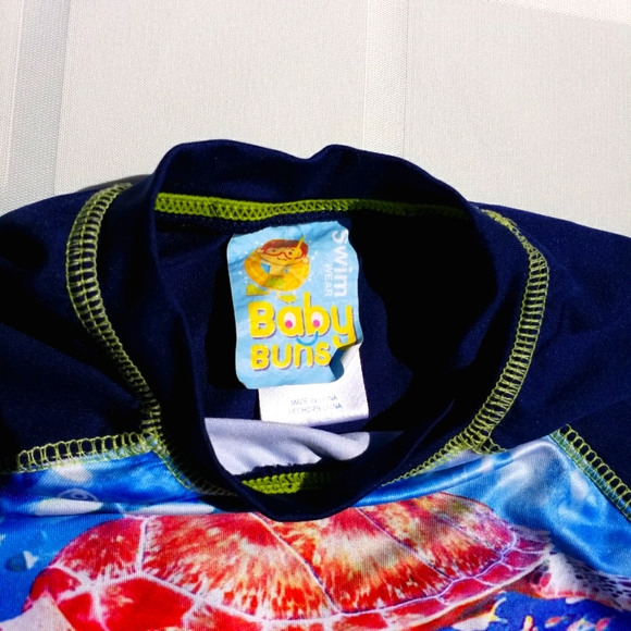 BABY BUNS | Swim | Baby Buns Navy Blue Sea Turtle Rashguard | Poshmark